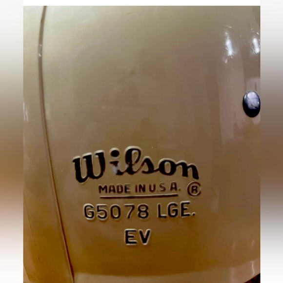 Wilson | Other | Antique Football Helmet Wilson Football Helmet Made In ...